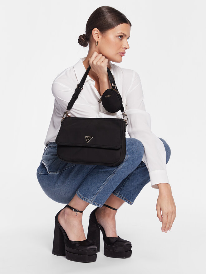 Handtasche Guess Eco Gemma (EYG) HWEYG8 39518 Schwarz | eschuhe.de