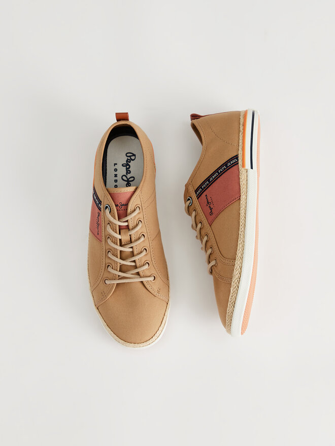 Espadrile Pepe Jeans Maoui Tape Sunset PMS30916 Maro | epantofi.ro