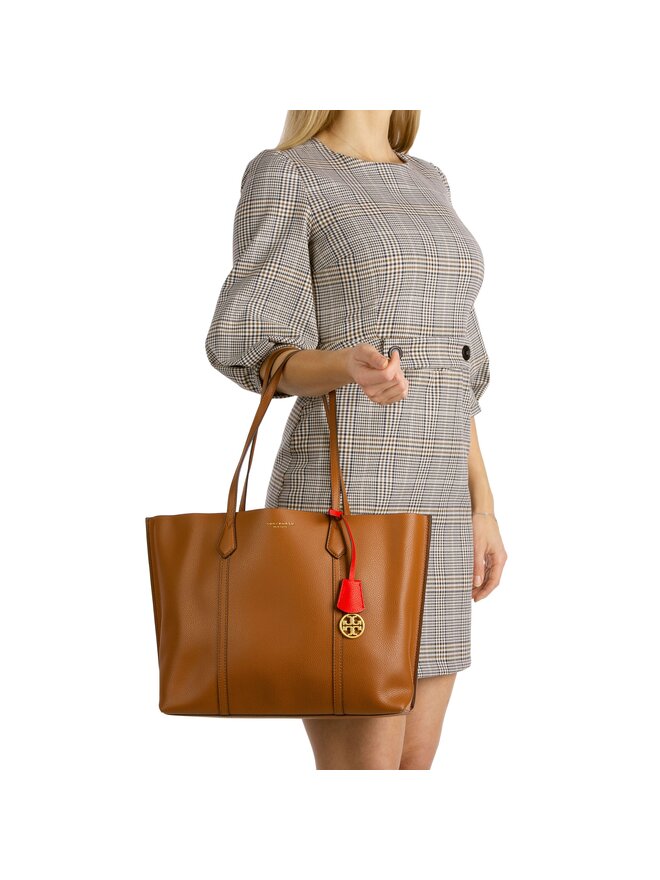 Handtasche Tory Burch Perry Triple-Compartment Tote 53245 Braun ...