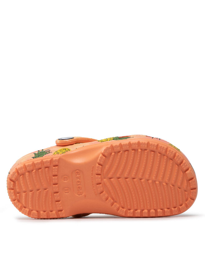 Şlapi Crocs Classic Pool Party Clog K 207826 Portocaliu | epantofi.ro