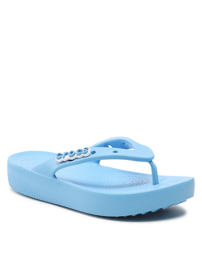 Chancletas Crocs Classic Platform Flip W 207714 Celeste | zapatos.es