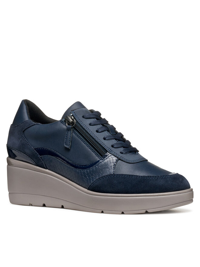 Sneakers Geox D Ilde D46RAA 05422 C4002 Bleumarin | epantofi.ro
