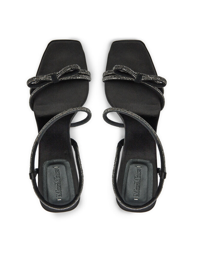 Sandale Max Mara Crystalsandal 2424526411600 Negru | epantofi.ro