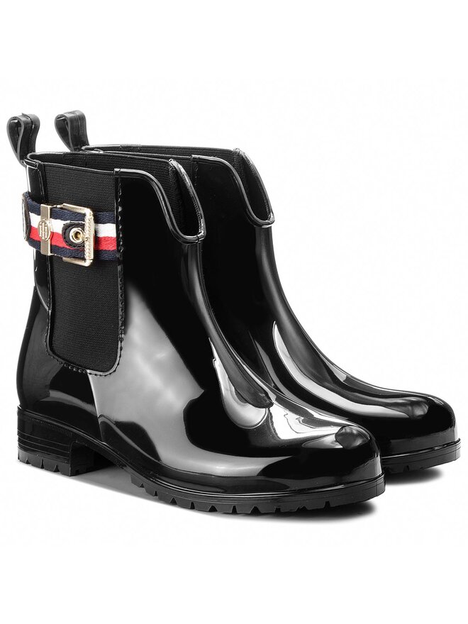 Botas de agua Tommy Hilfiger Corporate Belt Rain FW0FW03329 Negro ...