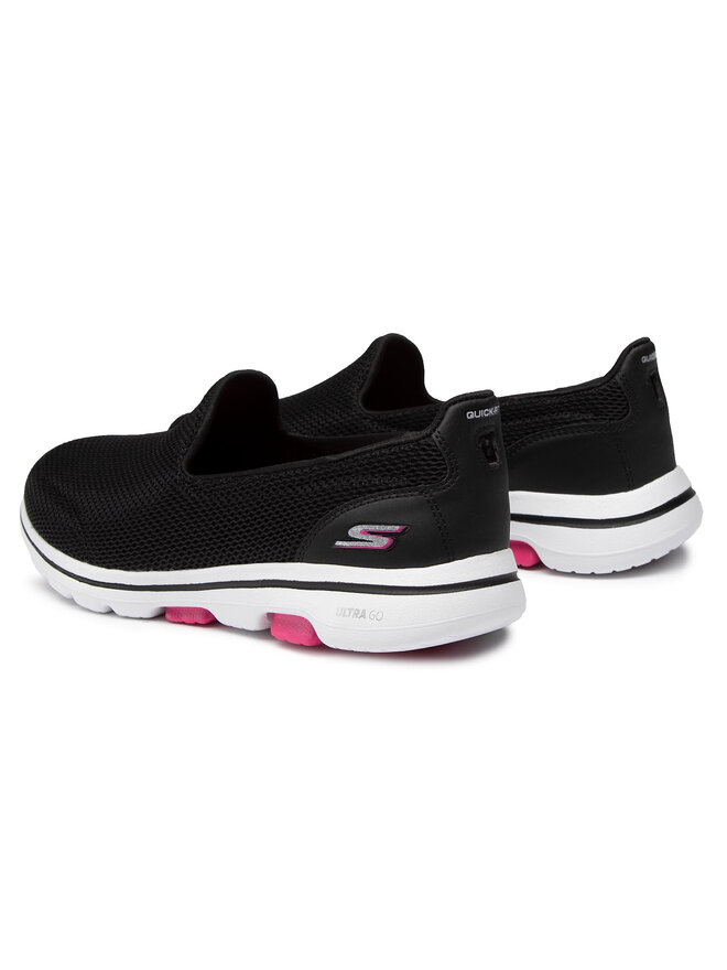 Κλειστά παπούτσια Skechers Go Walk 5 15901/BKHP Μαύρο | epapoutsia.gr