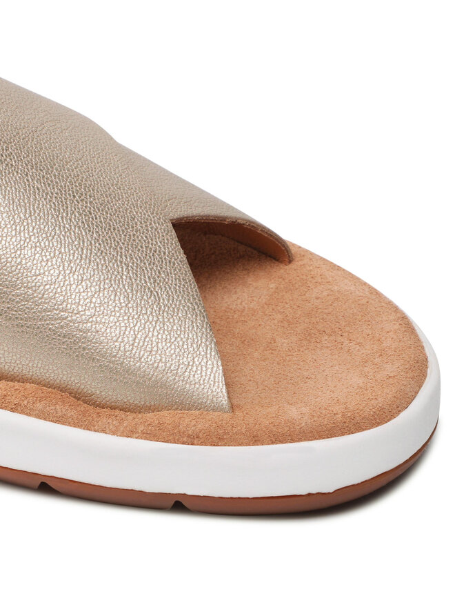 Sandały Clarks Jemsa Cross 261642424 Złoty | eobuwie.com.pl