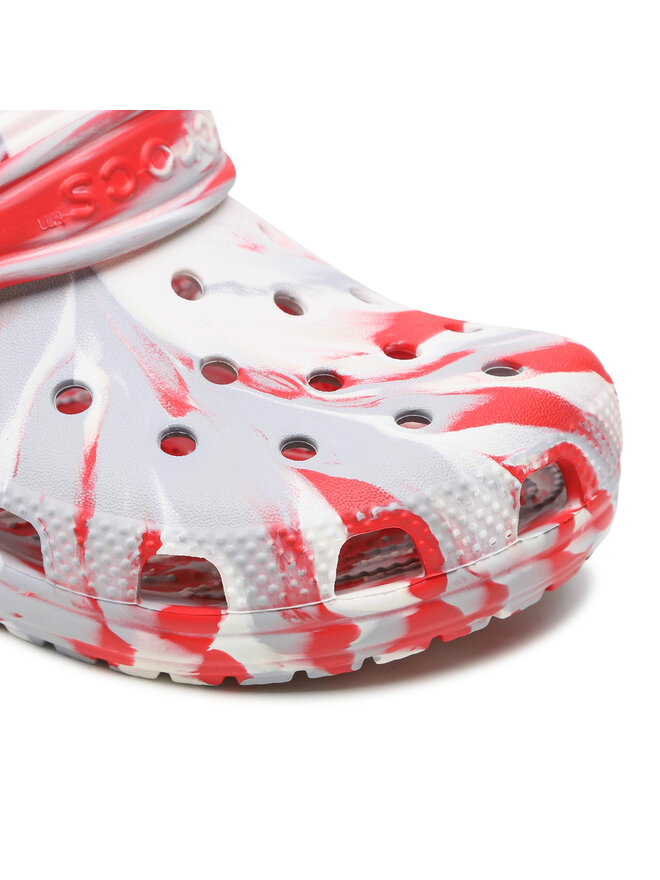 Pantoletten Crocs Classic Marble Clog 207464 Weiß | eschuhe.de