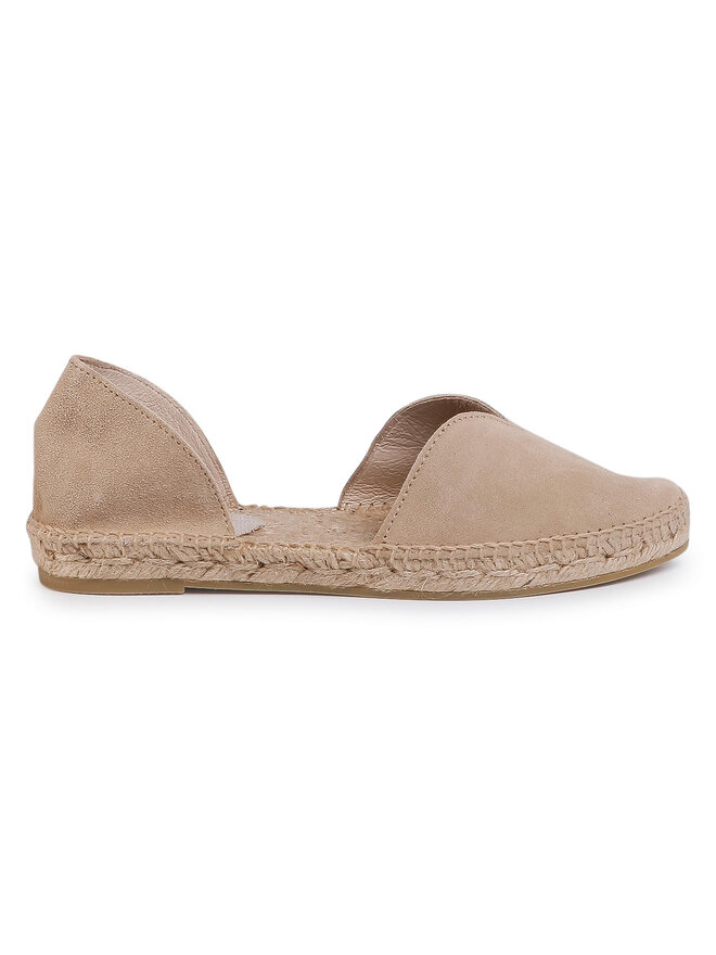 Espadryle Manebi Open Side Flats K 1.1 O0 Beżowy | eobuwie.com.pl