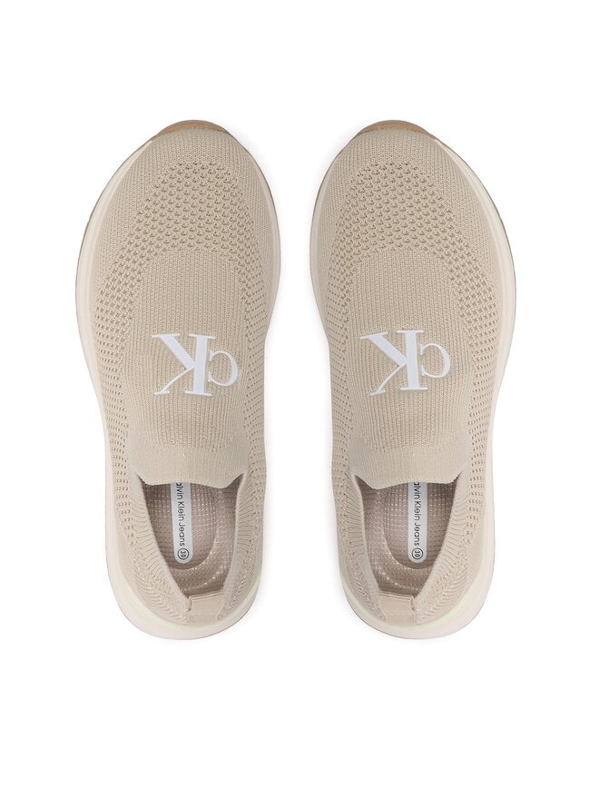 Sneakers Calvin Klein Jeans Low Cut Easy-On Sneaker V3X9-80587-0702 M Beige | eschuhe.de