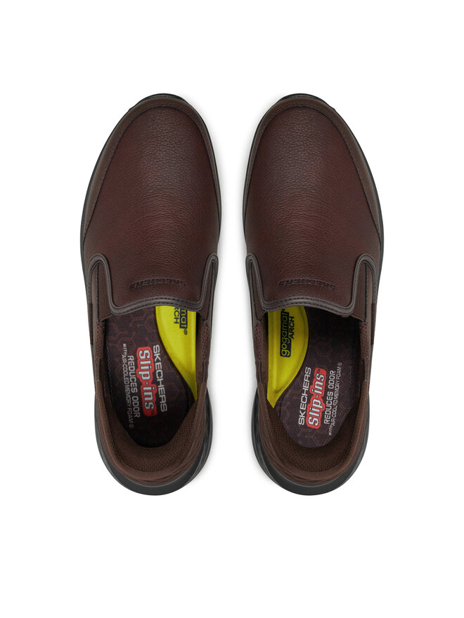 Półbuty Skechers Slade 205237 Brązowy | eobuwie.com.pl