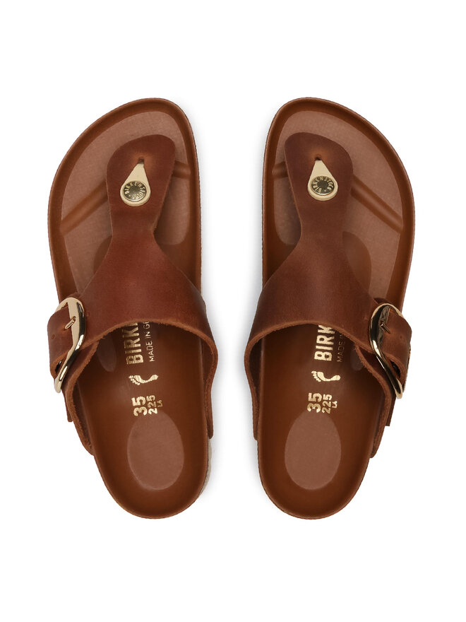 Chancletas Birkenstock Gizeh Big Buckle 1018785 Marrón | zapatos.es