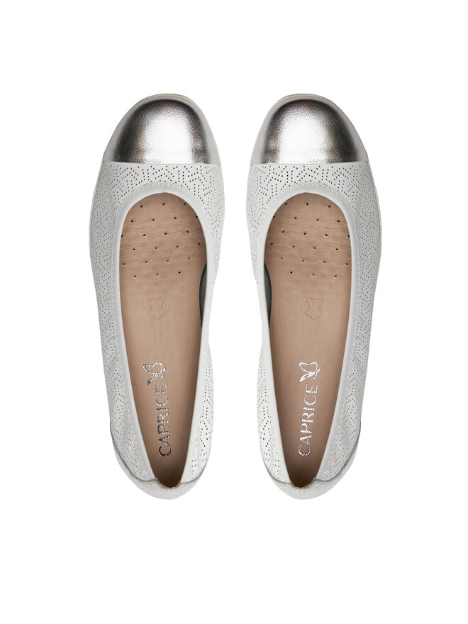 Ballerinas Caprice 9-22103-42 Weiß | eschuhe.de