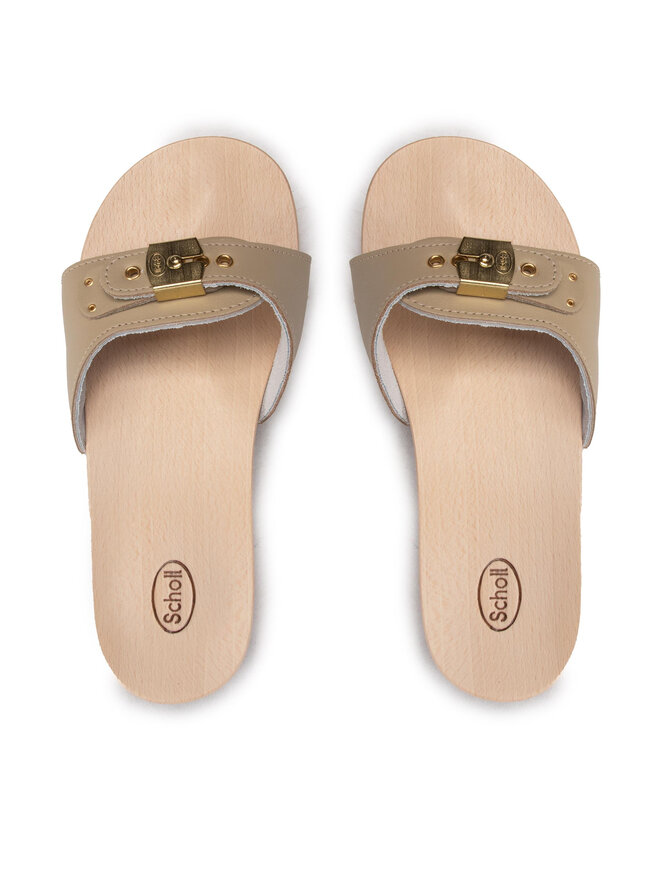 Pantoletten Scholl Pescura Heel Original F23868 1056 Beige | eschuhe.de