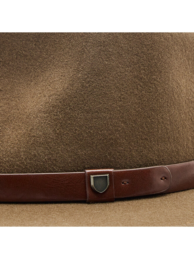 Pălărie Brixton Messer Fedora 10763 Maro | epantofi.ro