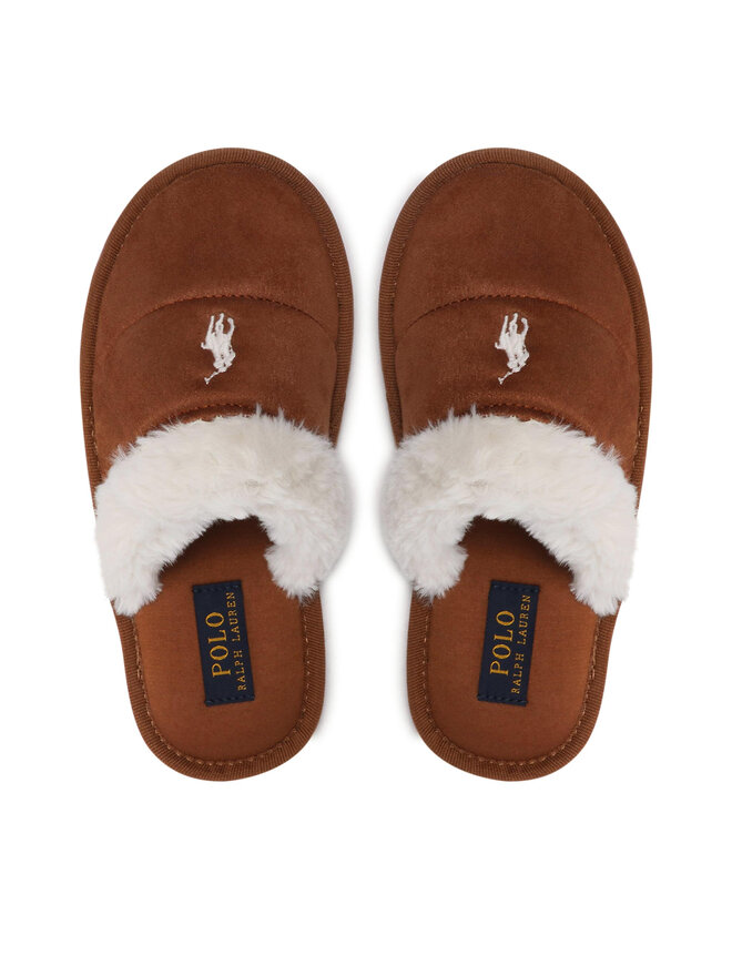 Bačkory Polo Ralph Lauren Kelcie RF103631 Hnědá | eobuv.cz