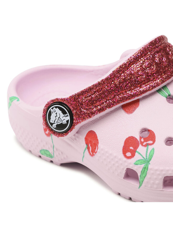 Παντόφλες Crocs Classic Food Print Clog K 207150 Ροζ | epapoutsia.gr