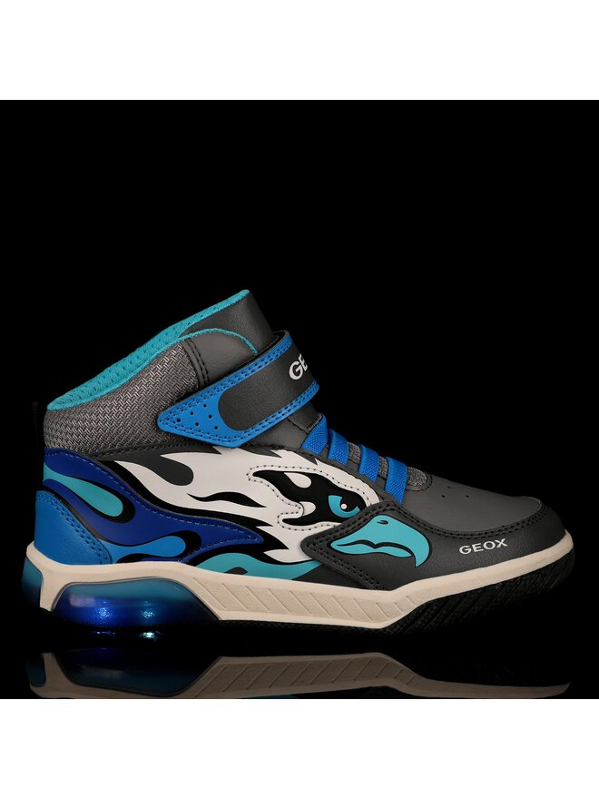 Sneakers Geox J Inek Boy J369CB 0BU11 C0415 D Grau | eschuhe.de