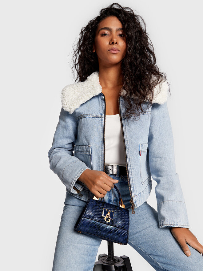 Geantă Guess Stephi (KB) Mini Bags HWKB78 75770 Bleumarin | epantofi.ro