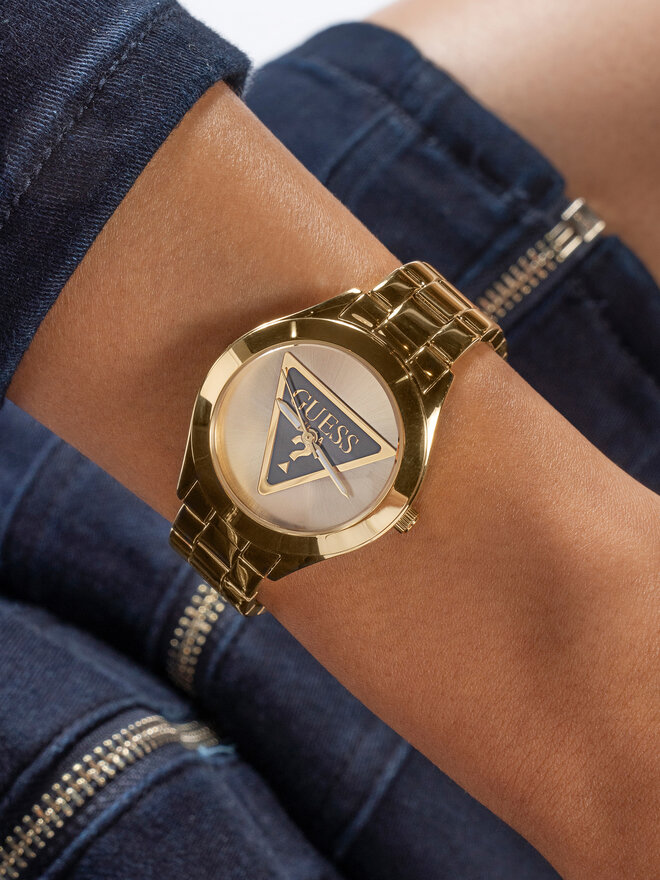 Damenuhr Guess Tri Plaque GW0675L2 Goldfarben | eschuhe.de