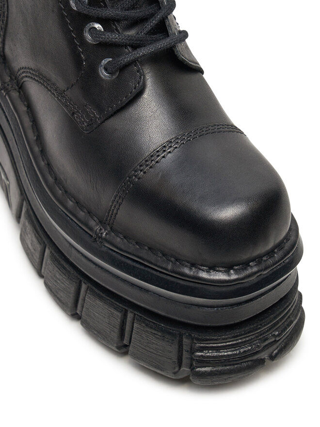 Schnürstiefel NEW ROCK M-MILI083C-S60 Schwarz | eschuhe.de