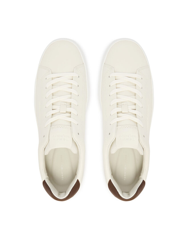 Sneakers Tommy Hilfiger Premium Dress Cupsole Lth FM0FM05572 Écru ...