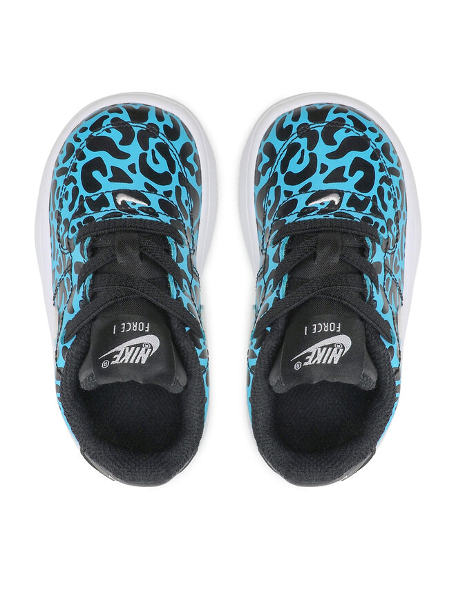Sneakersy Nike Force 1 '18 Print (Td) AO3978 401 Niebieski | eobuwie.com.pl