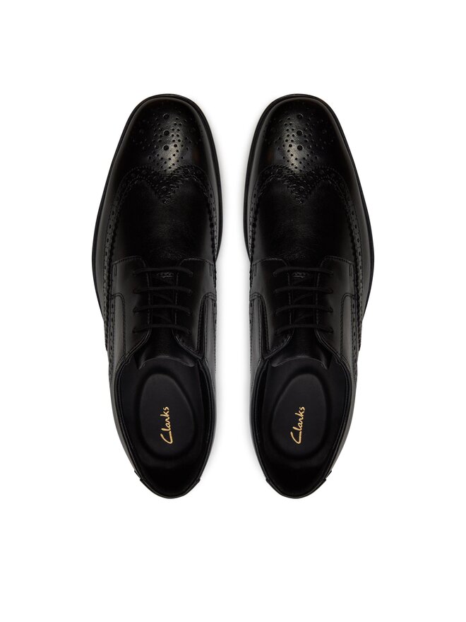 Halbschuhe Clarks Howard Wing 261612537 Schwarz | eschuhe.de