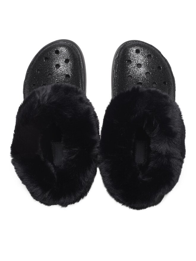 Kapcie Crocs Crocs Furever Crush Crystal Glitter 208974 Czarny ...