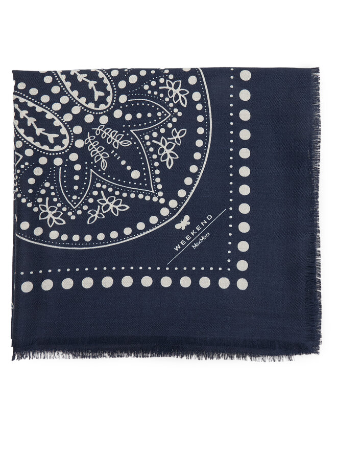 Foulard Weekend Max Mara Educata 2615541134 Blu scuro | escarpe.it
