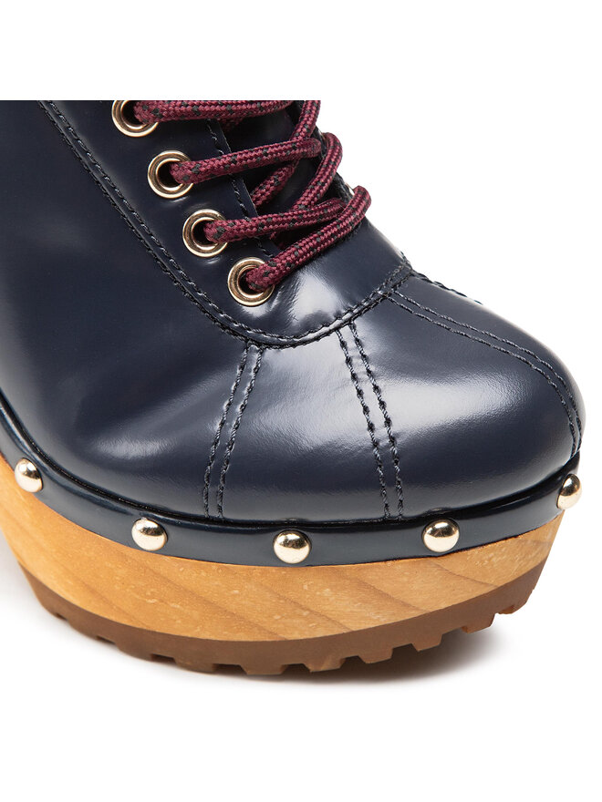 Pantoletten Tommy Hilfiger High Heel Clog Mule Monogram FW0FW06884 ...