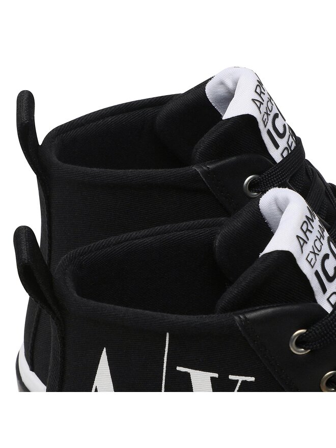 Sneakers aus Stoff Armani Exchange XUZ039 XV591 00002 Schwarz | eschuhe.de