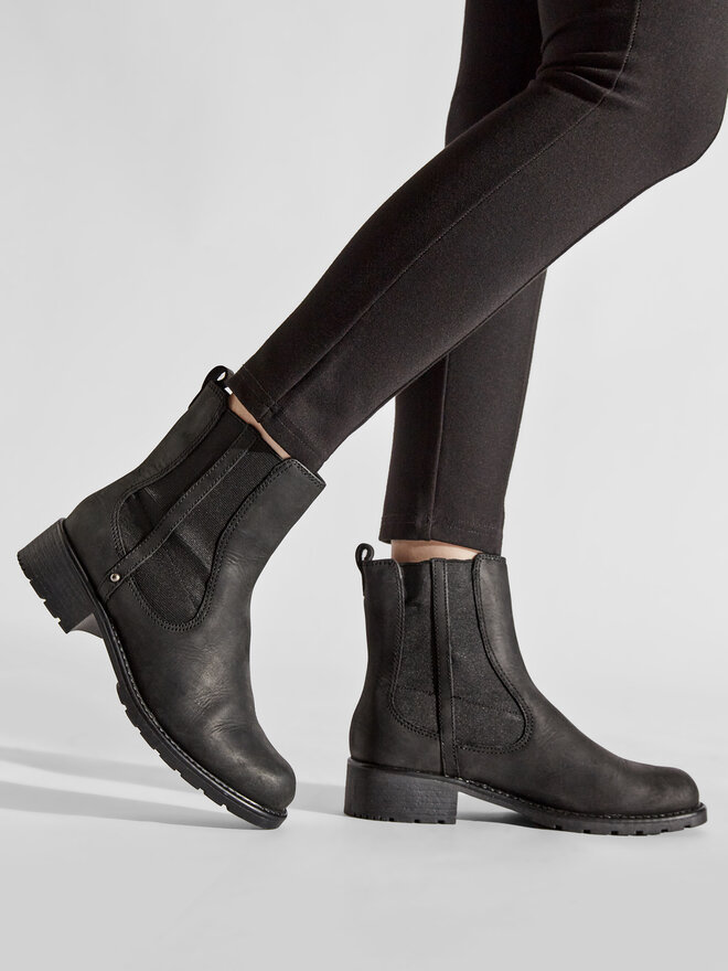 Clarks orinoco club black leather store