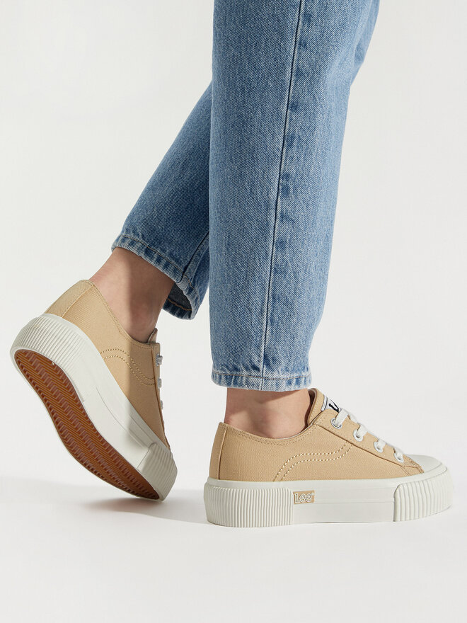 Trampki Lee Isla C Women Low 50241017.36D Beżowy | eobuwie.com.pl