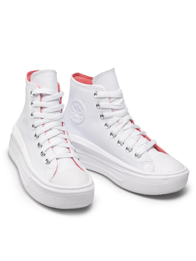 Sneakers aus Stoff Converse Ctas Move Hi 571622C Weiß | eschuhe.de