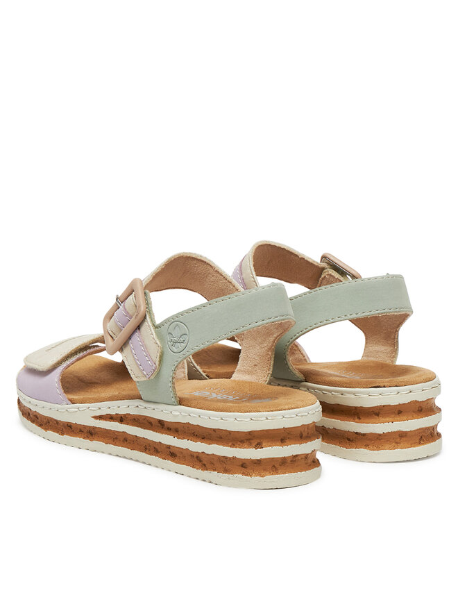 Sandały Rieker 62900-90 Beżowy | eobuwie.com.pl