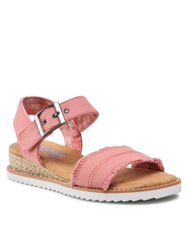 Espadryle Skechers BOBS Desert Kiss 113541/CRL Różowy | eobuwie.com.pl