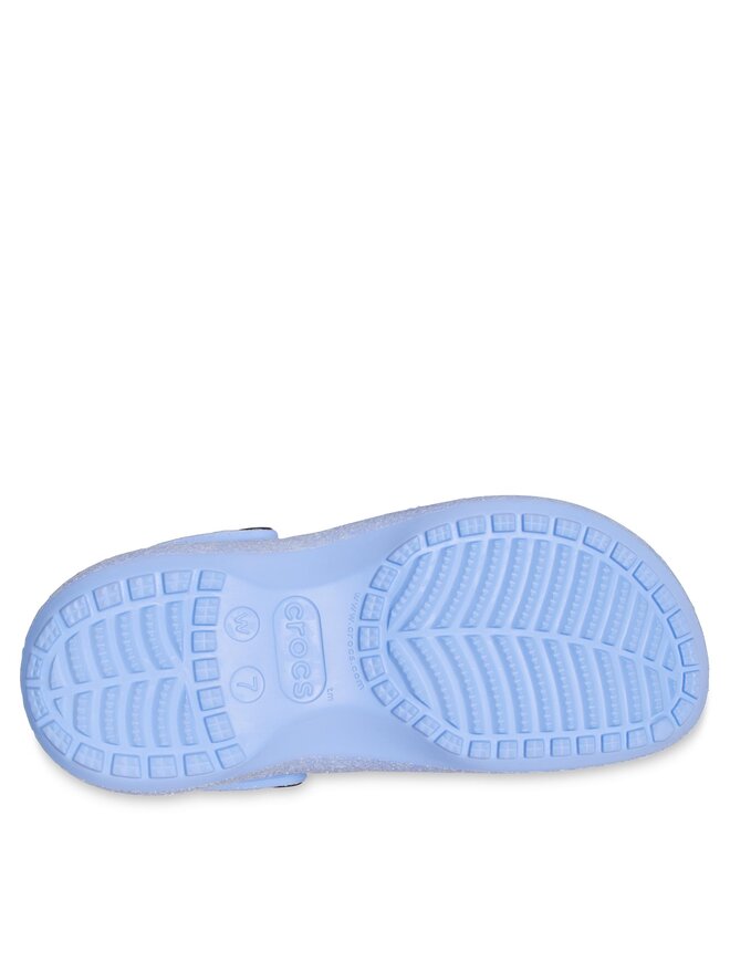 Şlapi Crocs Classic Platform Glitter Clog 207241 Bleumarin | epantofi.ro