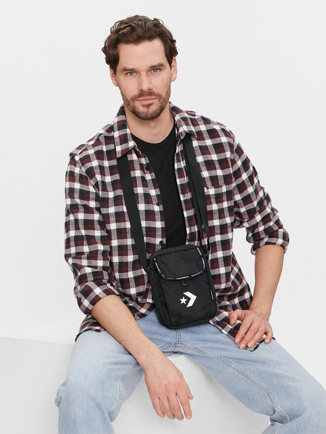 Geantă crossover Converse Large Logo Crossbody 2 10025483-A01 Negru ...