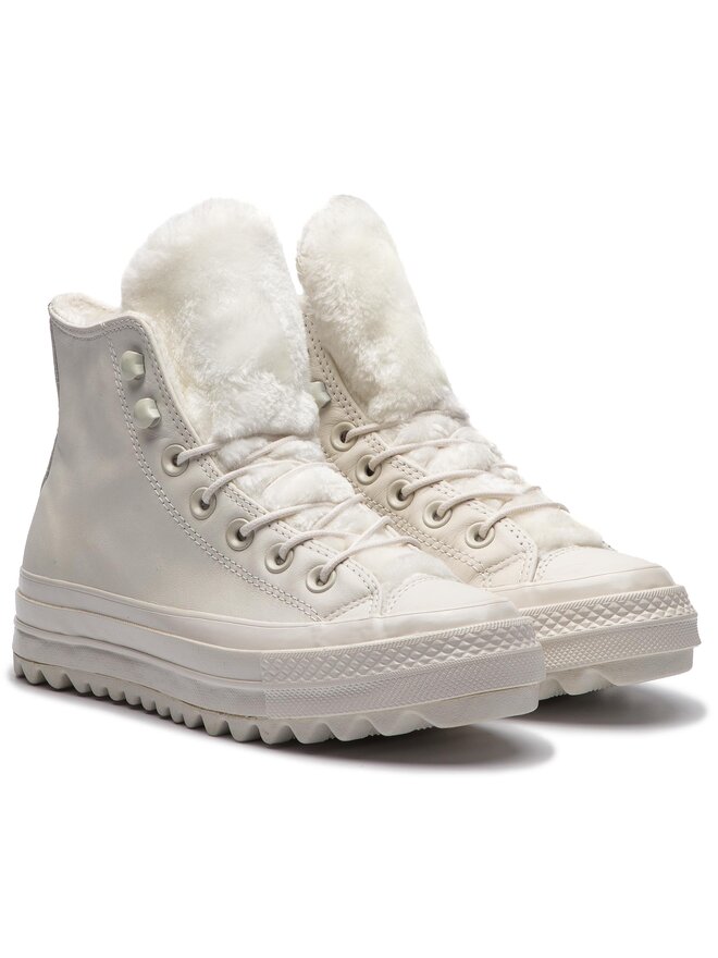 Sneakersy Converse Ctas Lift Ripple Hi 562423C Biały | eobuwie.com.pl