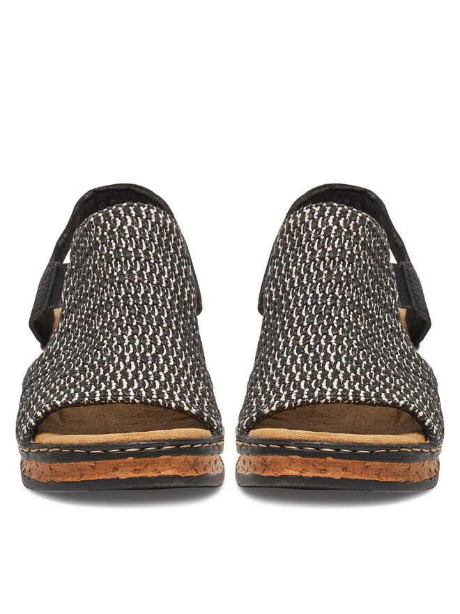 Sandały Rieker 62971-00 Czarny | eobuwie.com.pl