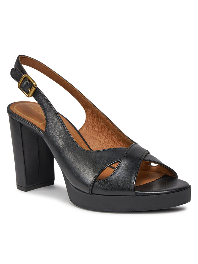 Sandale Geox D Walk Pleasure 85S D45B6C 00043 C9999 Negru | epantofi.ro