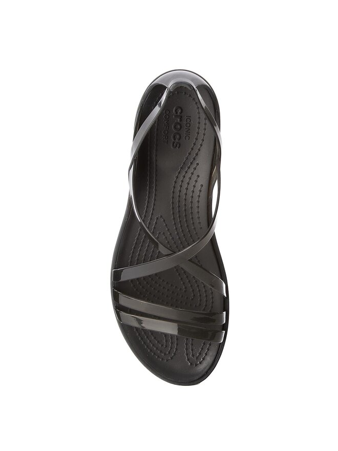 Sandały Crocs Isabella Strappy Sandal W 204915 Czarny | eobuwie.com.pl