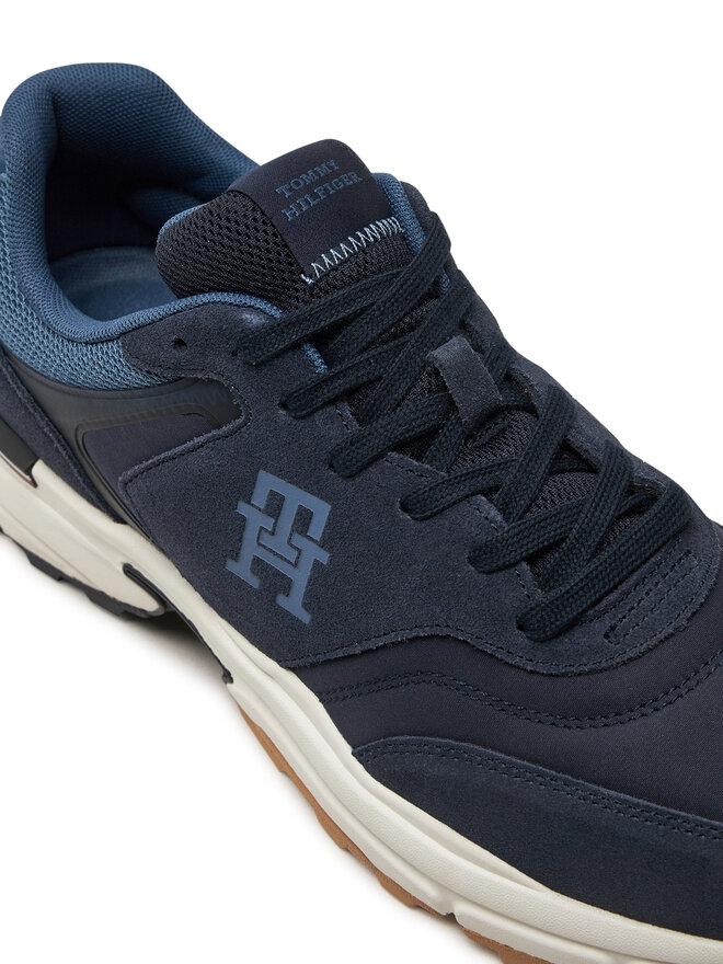 Sneakers Tommy Hilfiger M Runner X Ventile Mix FM0FM05062 Dunkelblau ...