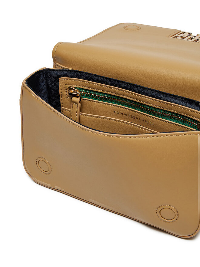 Torebka Tommy Hilfiger Reset Crossover AW0AW16298 Brązowy | eobuwie.com.pl