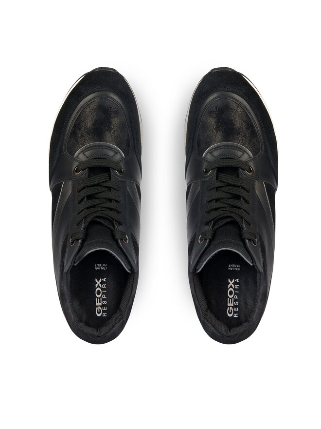 Sneakers Geox D Zosma D368LA 085TC C9999 Schwarz | eschuhe.de