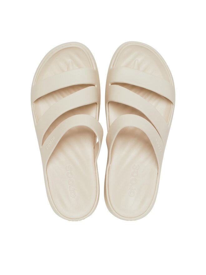 Şlapi Crocs Getaway Strappy Sandal W 209587 Écru | epantofi.ro