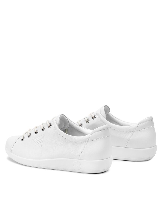 Sneakersy ECCO Soft 2.0 20650301007 Biały | eobuwie.com.pl