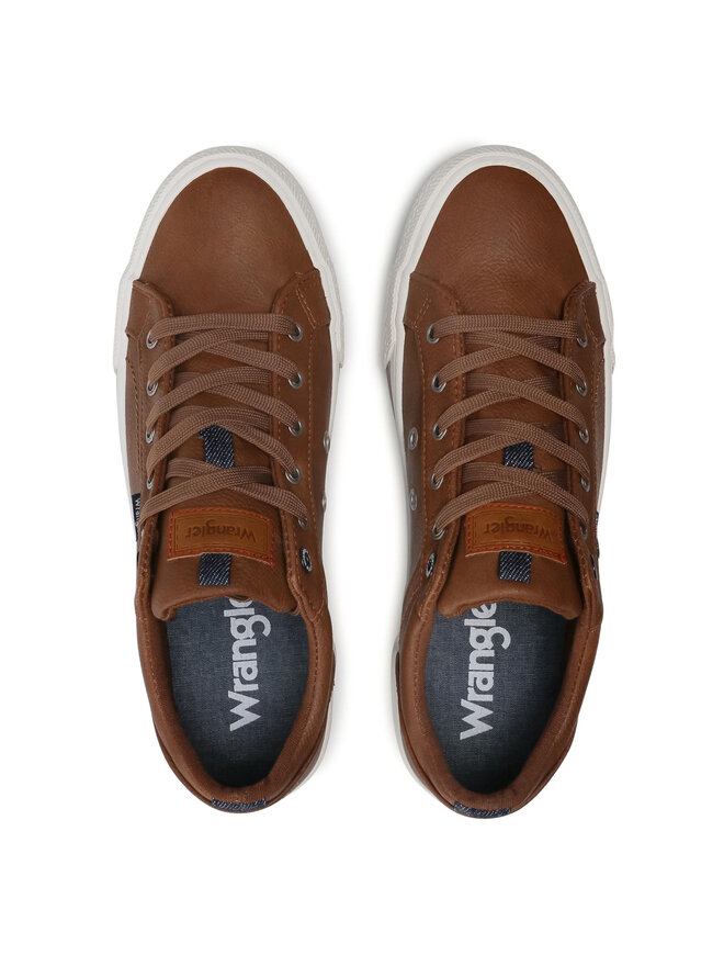 Sneakers aus Stoff Wrangler Clay Vegan WM11121A Braun | eschuhe.de