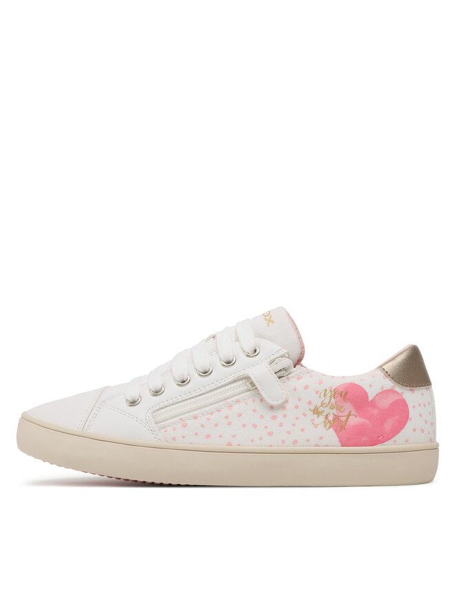 Zapatillas Geox J Gisli Girl J024NB0AW54C1364 D Blanco | zapatos.es