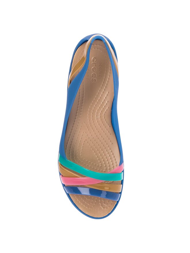 Sandály Crocs Isabella Huarche 2 Flat W 204912 Modrá | eobuv.cz
